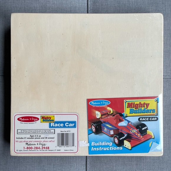 Melissa & Doug | Toys | Vintage Melissa Doug Mighty Builders Race Car ...